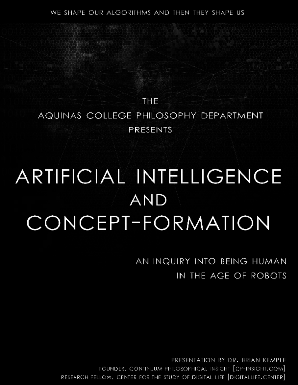 (PDF) Artificial Intelligence & Concept Formation
