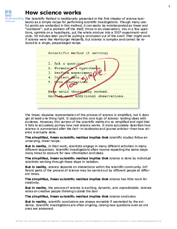 (PDF) How science works