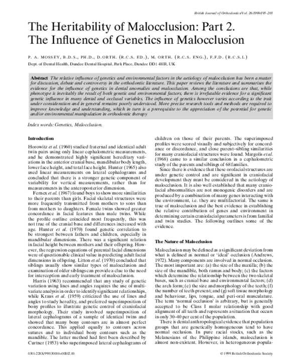 (PDF) Herencia Peter Mossey