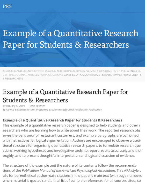 Quantitative Methods Examples Quantitative Methods Examples