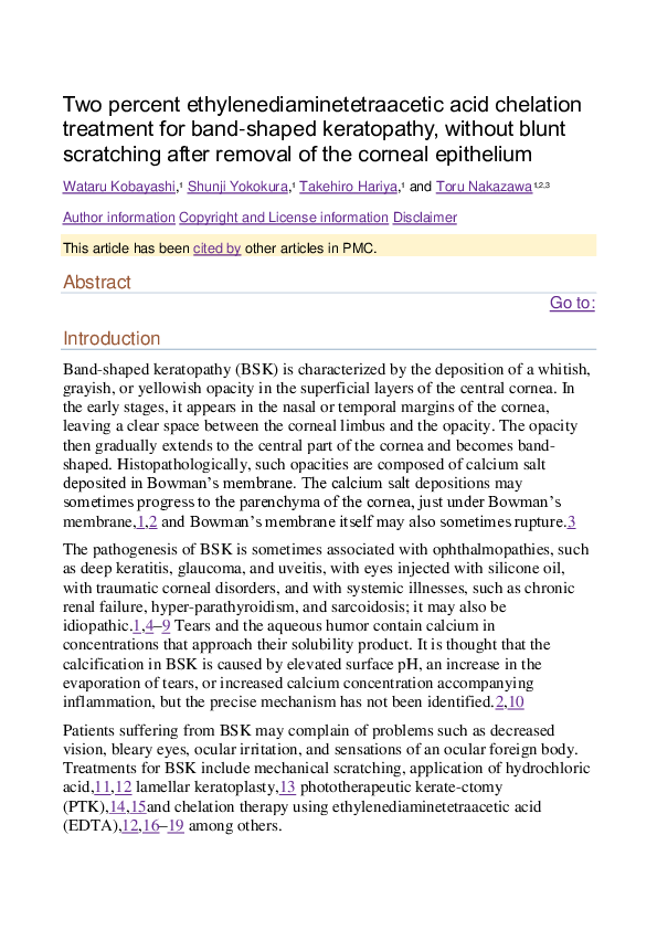 (DOC) Two percent ethylenediaminetetraacetic acid chelation treatment ...