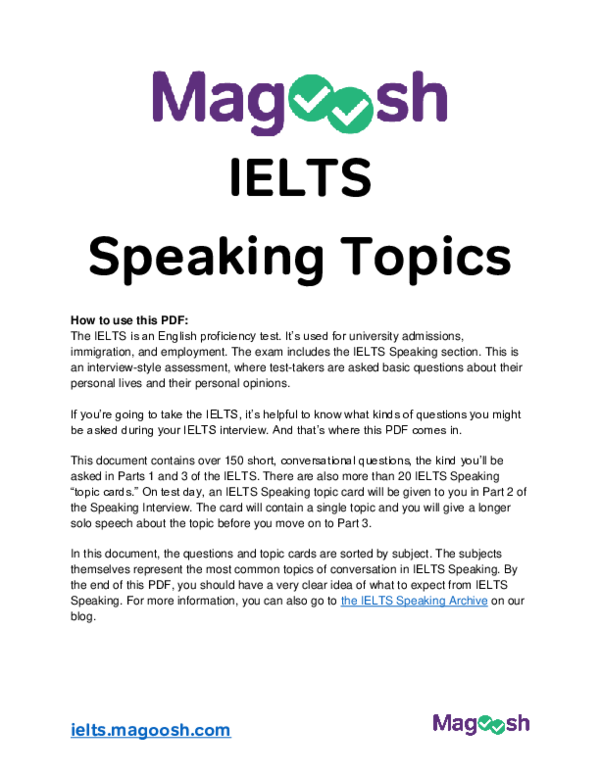 how to use the 5 common topics