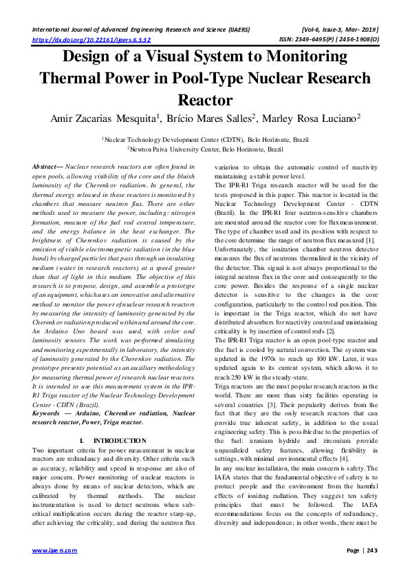 (PDF) Design of a Visual System to Monitoring Thermal Power in Pool ...