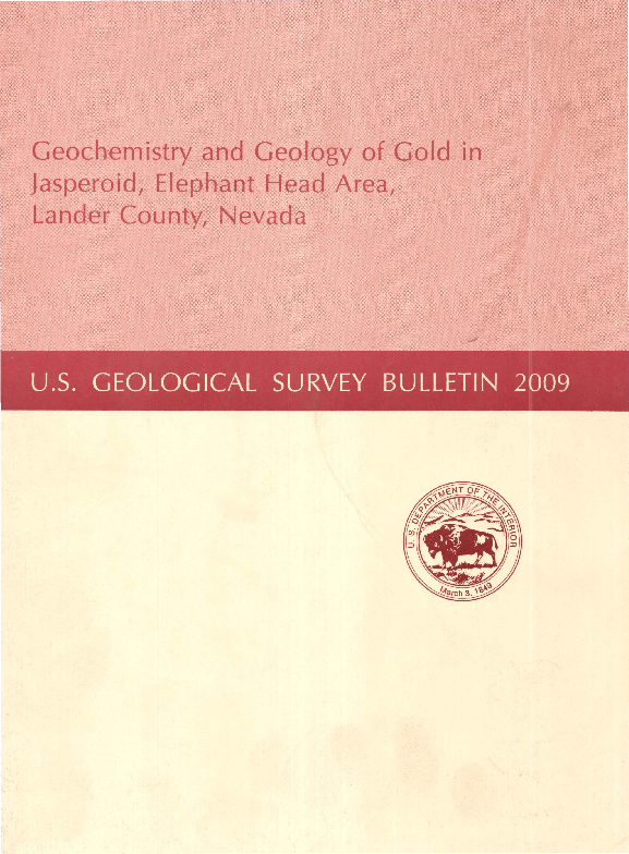 (PDF) Geochemistry and Geology of Gold in Jasperoid, Elephant Head Area ...