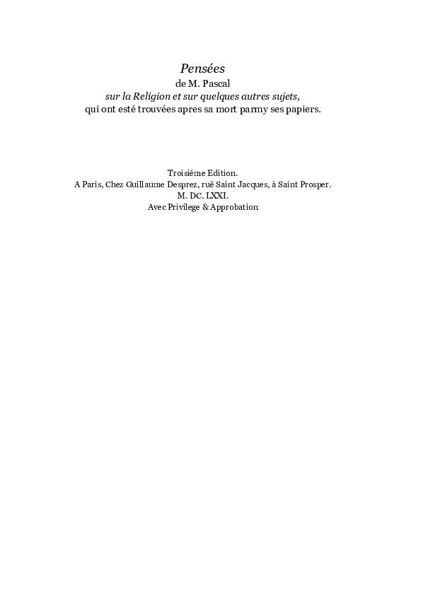 (PDF) Pascal-pensees