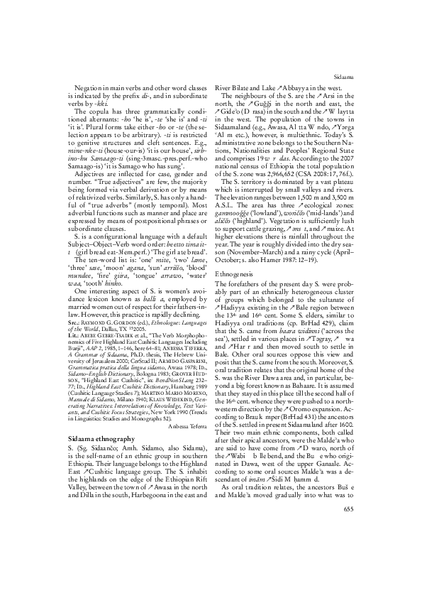 (PDF) Ethnographic Study of the Sidaama People