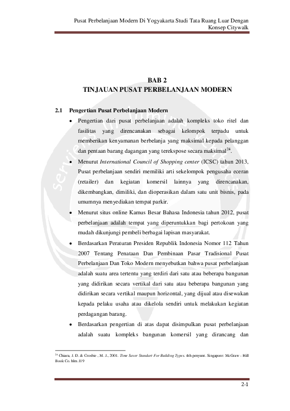 Pdf Literatur Pusat Perbelanjaan