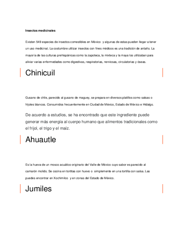 (DOC) Insectos medicinales