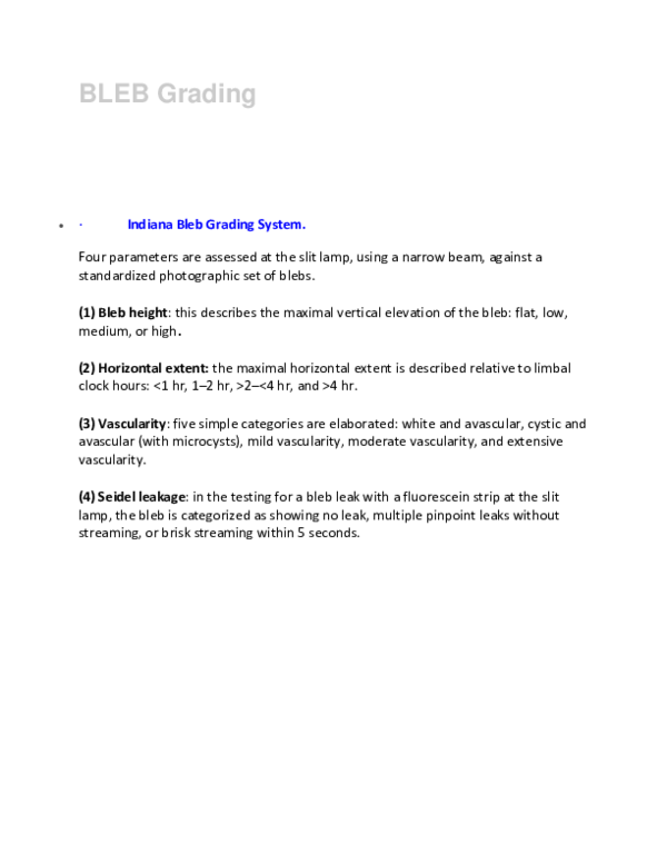 (DOC) BLEB Grading