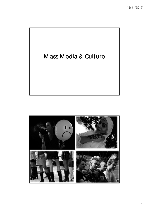 (PDF) Mass Media & Culture MEDIA MASSA & BUDAYA MASSA