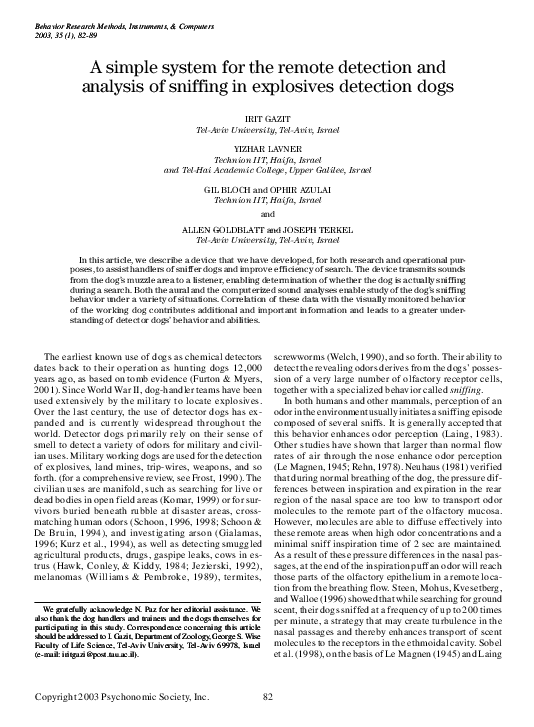 (PDF) A simple system for the remote detection and analysis of sniffing ...