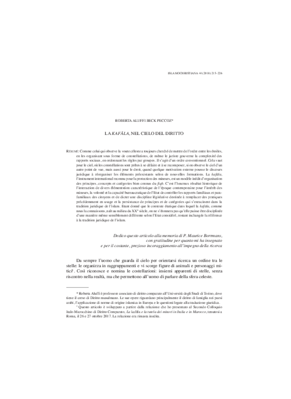 (PDF) ROBERTA ALUFFI BECK PECCOZ