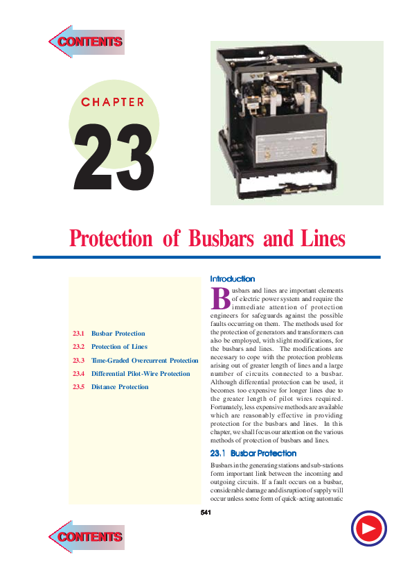 (PDF) Protection of Busbars and Lines 23.1 Busbar Protection 23.2 ...