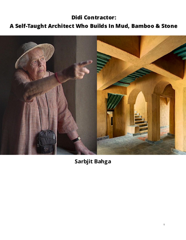 (PDF) Didi Contractor: A Self-Taught Architect Who Builds In Mud ...