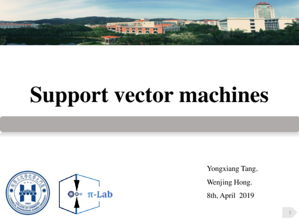 (PPT) Support Vector Machine
