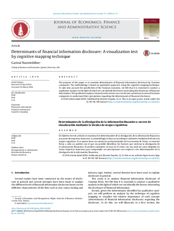 (PDF) Determinants of financial information disclosure: A visualization ...