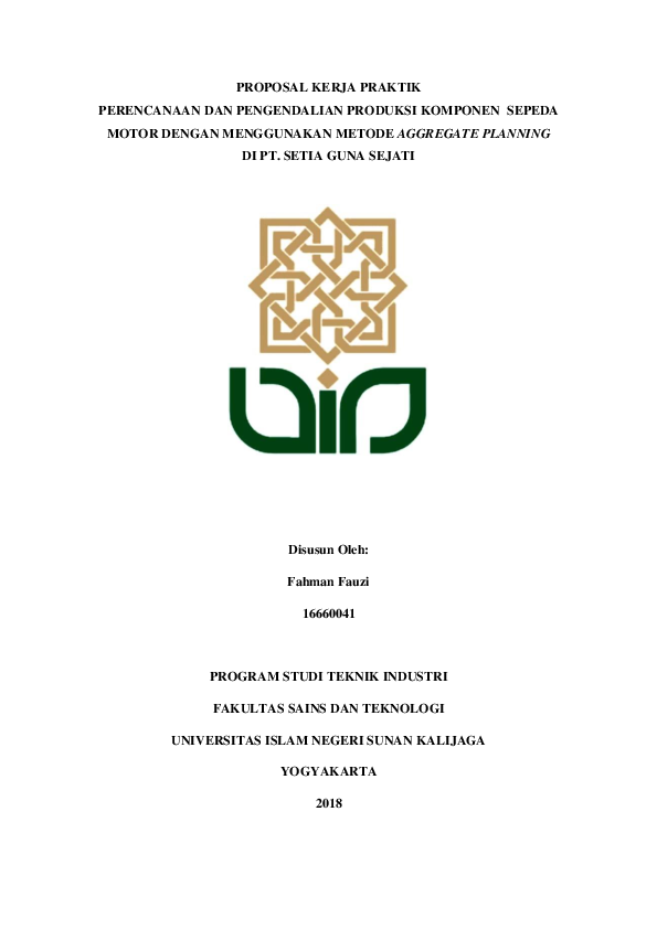 (DOC) Proposal kp fahman