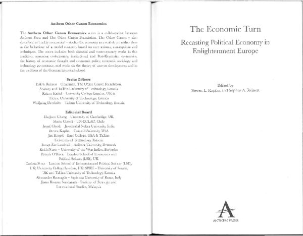 (PDF) The Political Economy of Colonization: from Composite Monarchy to ...