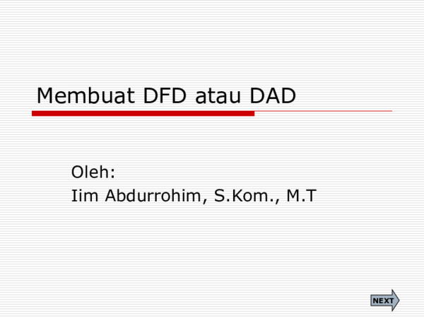 (PDF) Membuat DFD atau DAD