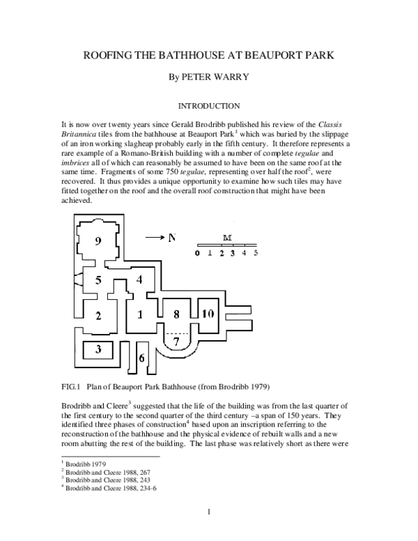 (PDF) ROOFING THE BATHHOUSE AT BEAUPORT PARK | Peter Warry - Academia.edu