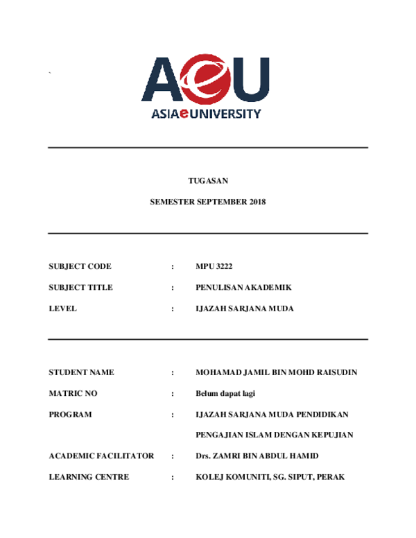 (DOC) Penulisan akademik