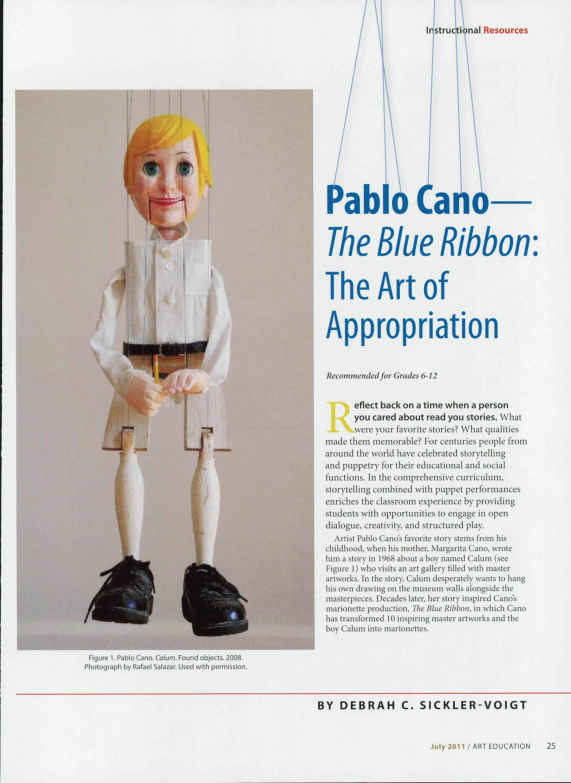 (PDF) Pablo Cano—The Blue Ribbon: The Art of Appropriation