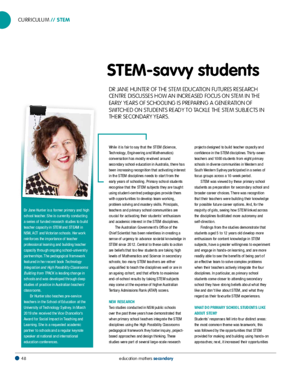 (PDF) STEM-savvy students