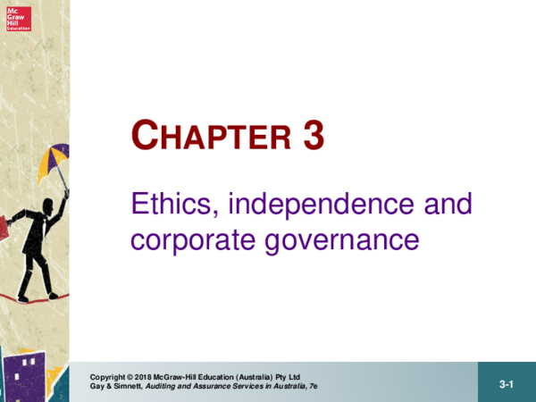 Ppt Lecture 3 Gay7e Ppt Ch03 Ethics Independence And Corporate Governance