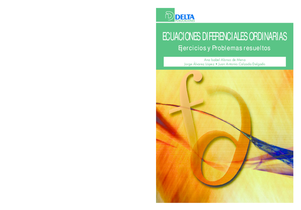 (PDF) Ecuaciones Diferenciales Ordinarias Ejercicios y Problemas Resueltos