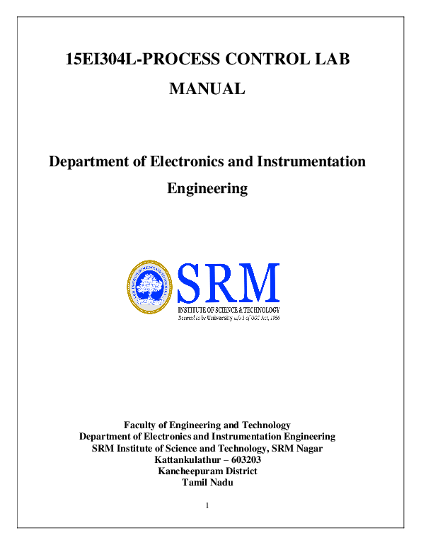 (PDF) 5EI304L-PROCESS CONTROL LAB MANUAL