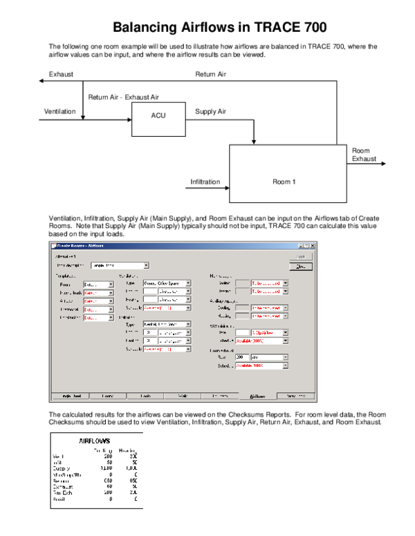 (PDF) Balancing Airflows in TRACE 700 | Mukesh Singh - Academia.edu