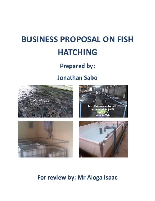 (DOC) BUSINESS PROPOSAL ON FISH HATCHING