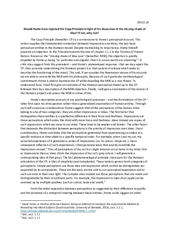 (DOC) The Missing Shade of Blue and the Copy Principle