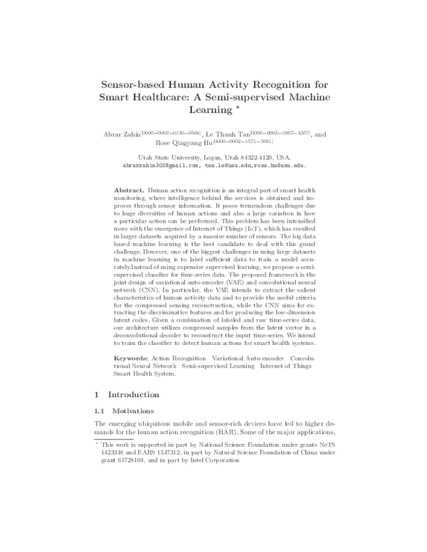 (PDF) Sensor-based Human Activity Recognition for Smart Healthcare: A ...