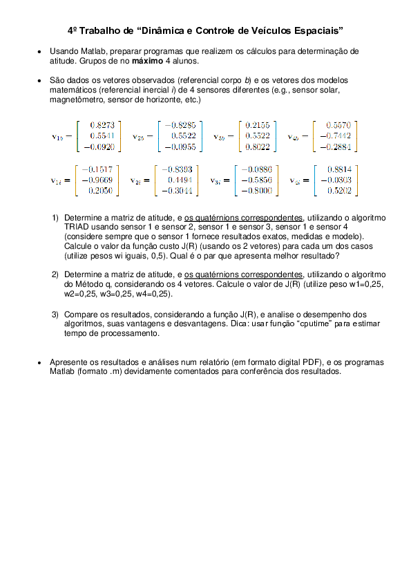 (PDF) Trabalho4 determinacao de atitude | Wanderson Teotonio - Academia.edu