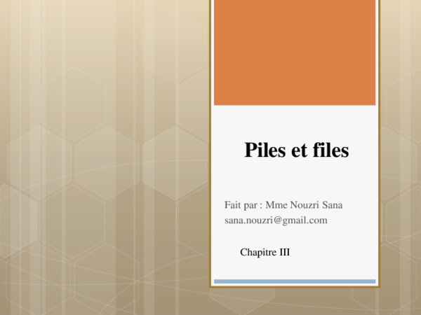 les piles et les files