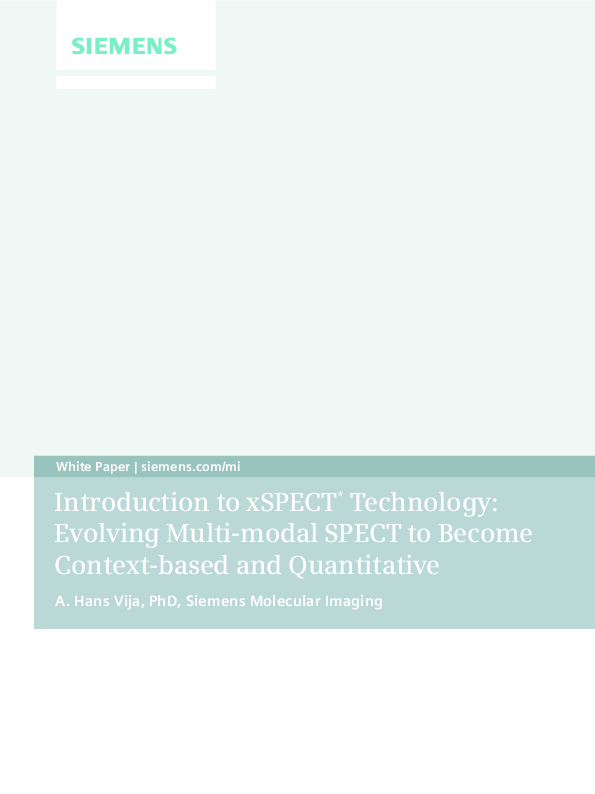 (PDF) Introduction to xSPECT * Technology: Evolving Multi-modal SPECT ...