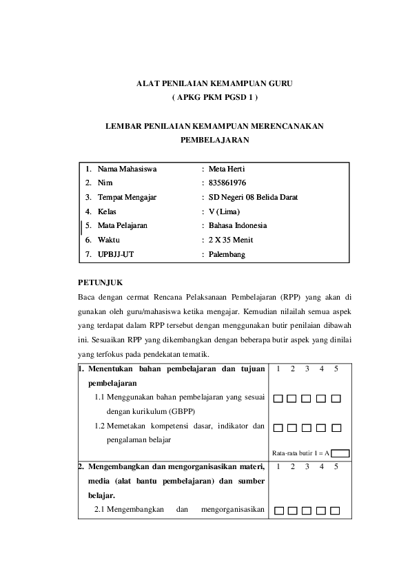 (DOC) APKG 1 & 2 bahasa indonesia