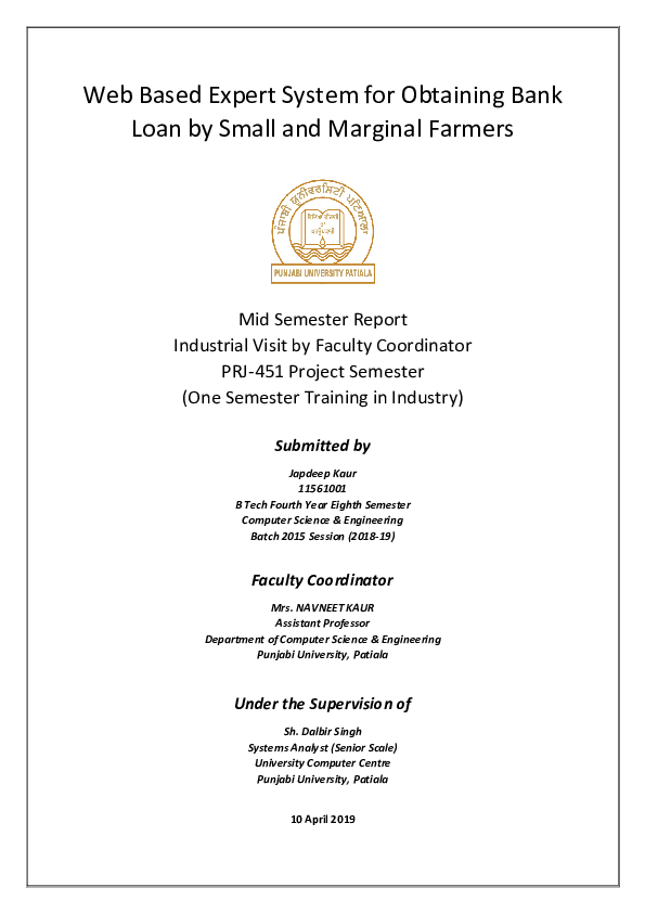 (DOC) Mid Semester Report