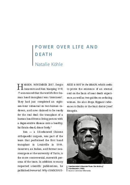 (PDF) Power Over Life and Death
