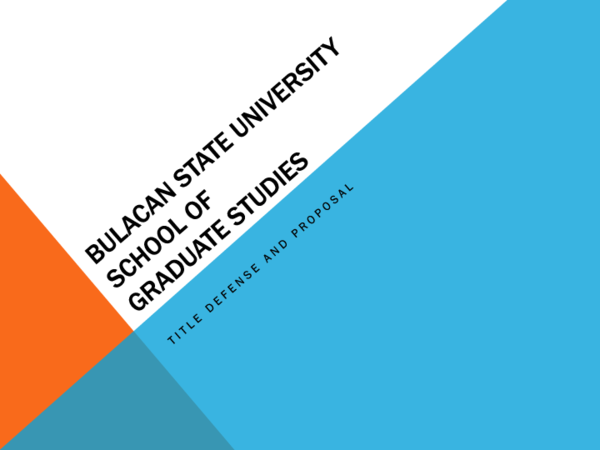 (PPT) THESIS TITLE DEFENSE