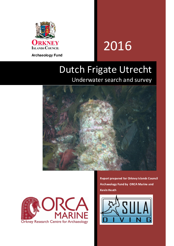 (PDF) Dutch Frigate Utrecht lost on Sanday, Orkney 1807 - Phase 1 ...