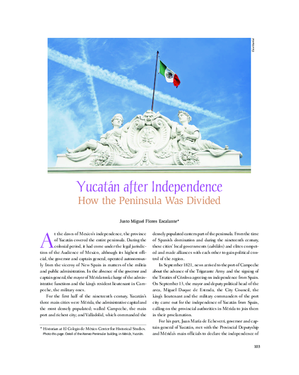 (PDF) Yucatán after Independence How the Peninsula Was Divided. ISSN ...