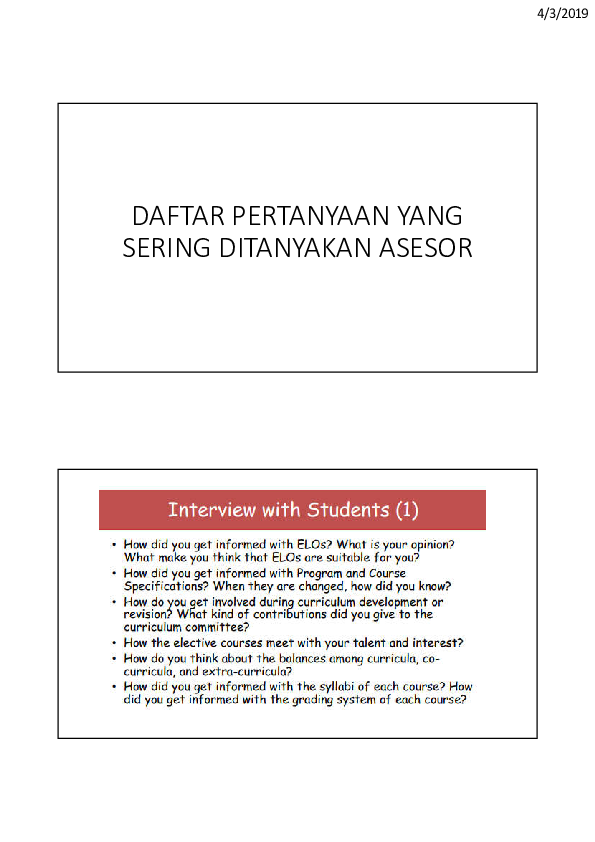 (PDF) Bahan Interview Mahasiswa