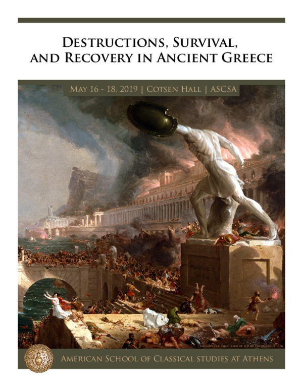 (PDF) Destructions, Survival, and Recovery in Ancient Greece American ...