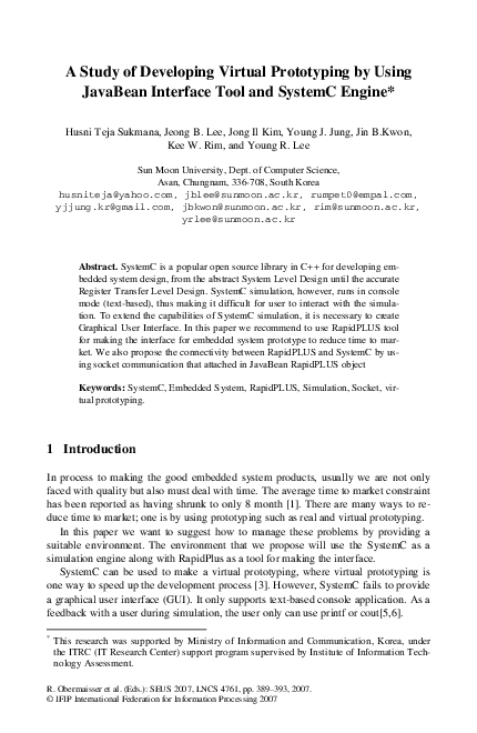 (PDF) A Study of Developing Virtual Prototyping by Using JavaBean ...