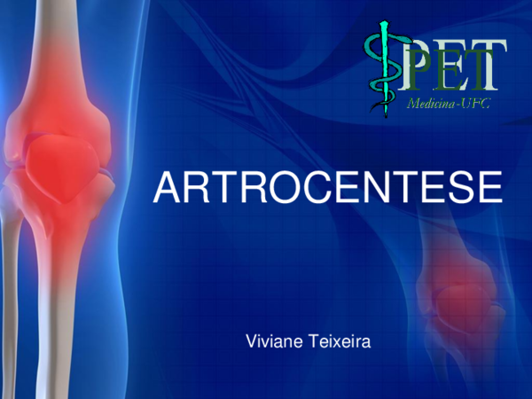 (PDF) ARTROCENTESE