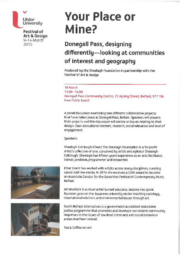 (PDF) Your Place or Mine? Donegall Pass, designing differently ...