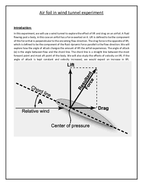(DOC) Air foil experiment (1)