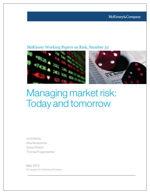 (PDF) Managing market risk: Today and tomorrow